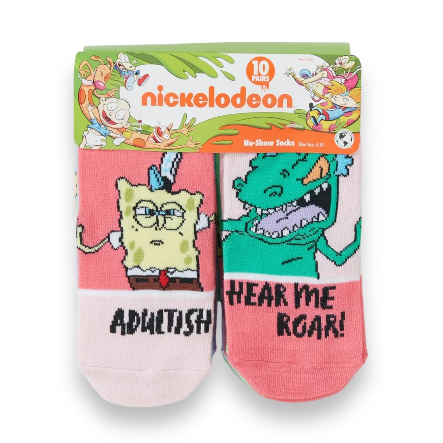 Pack 10 Calcetines Dibujos Animados Nickelodeon – La Maleta por el Mundo